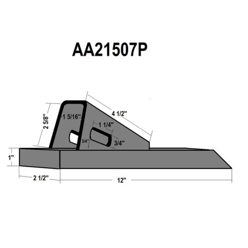 1-1/4″ SHARK FIN CHROME RIPPER POINT – Wasco Hardfacing Co