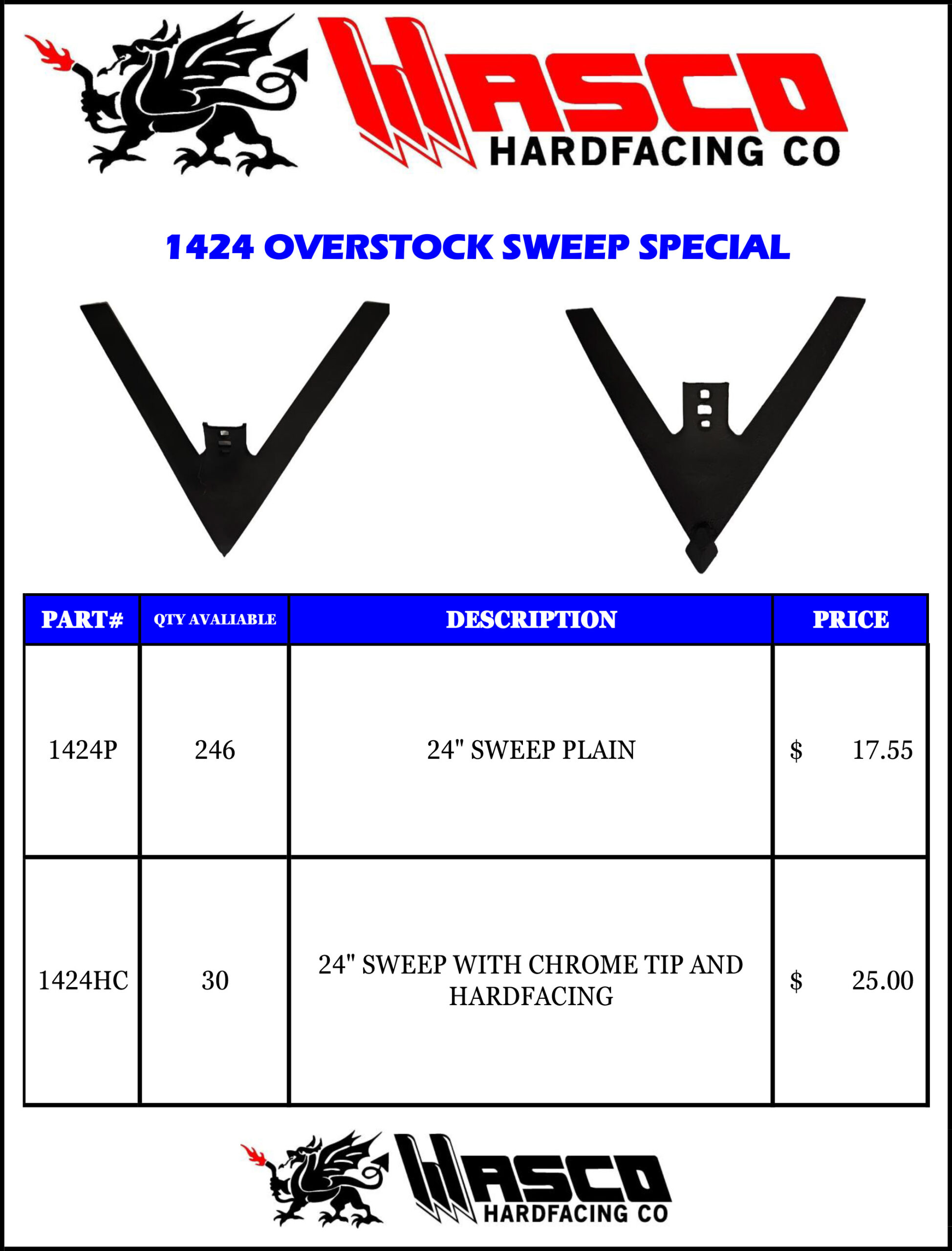 Specials – Wasco Hardfacing Co