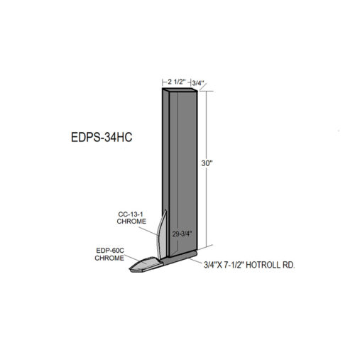 30″ Shank with a Heavy Chrome Shin & EDP-60C Chrome Point – Wasco ...